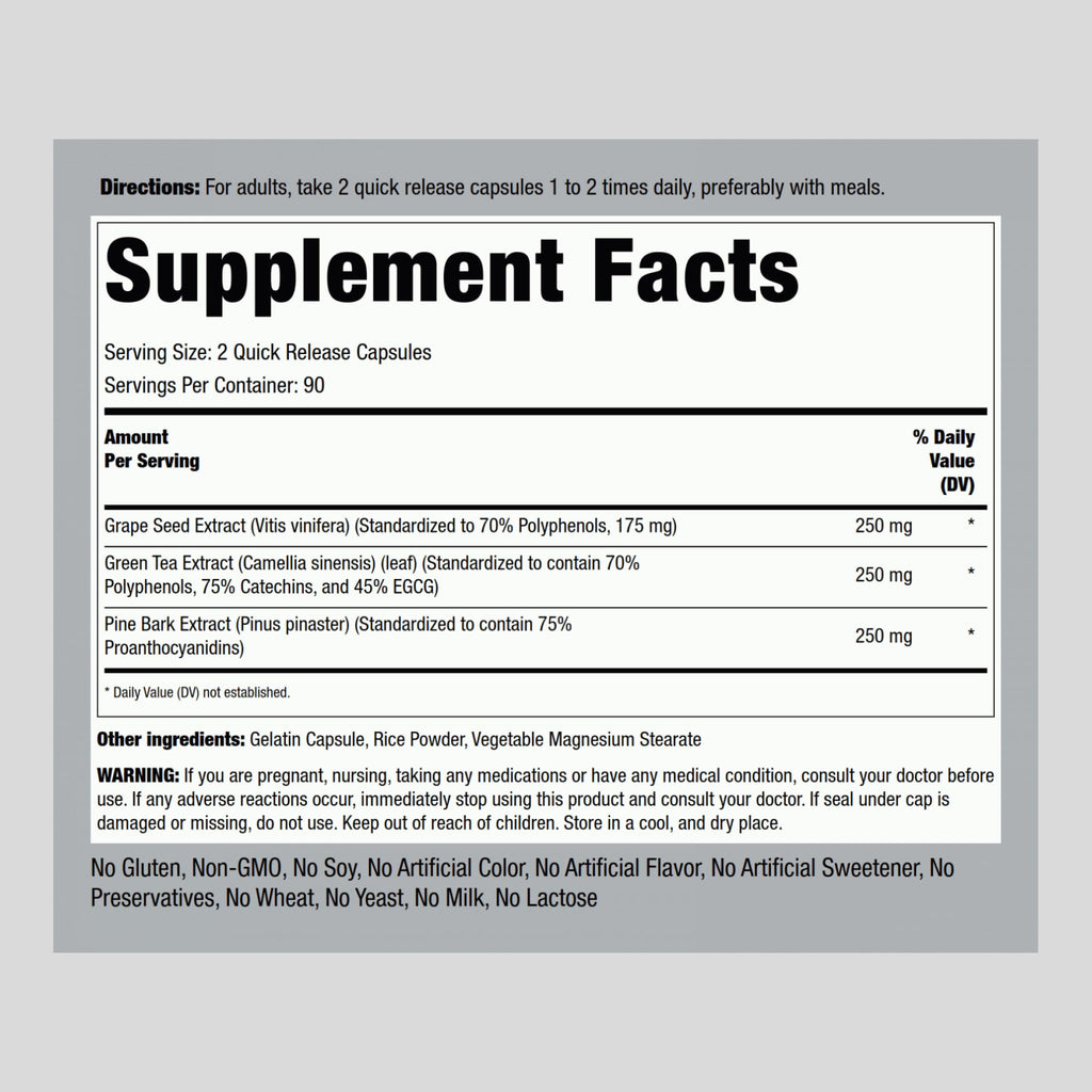 gluten-free grape seed extract