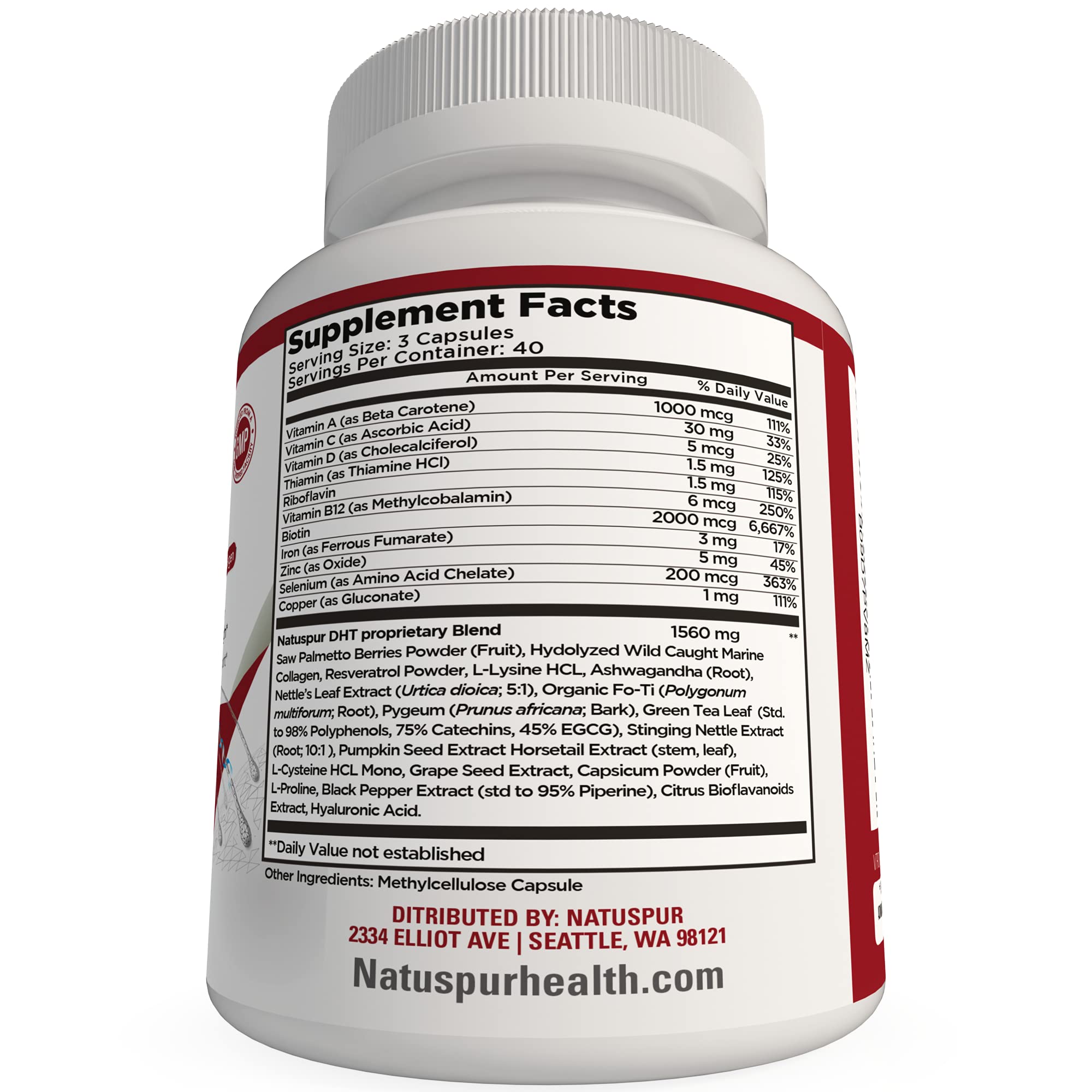 gluten-free hair supplement with biotin
