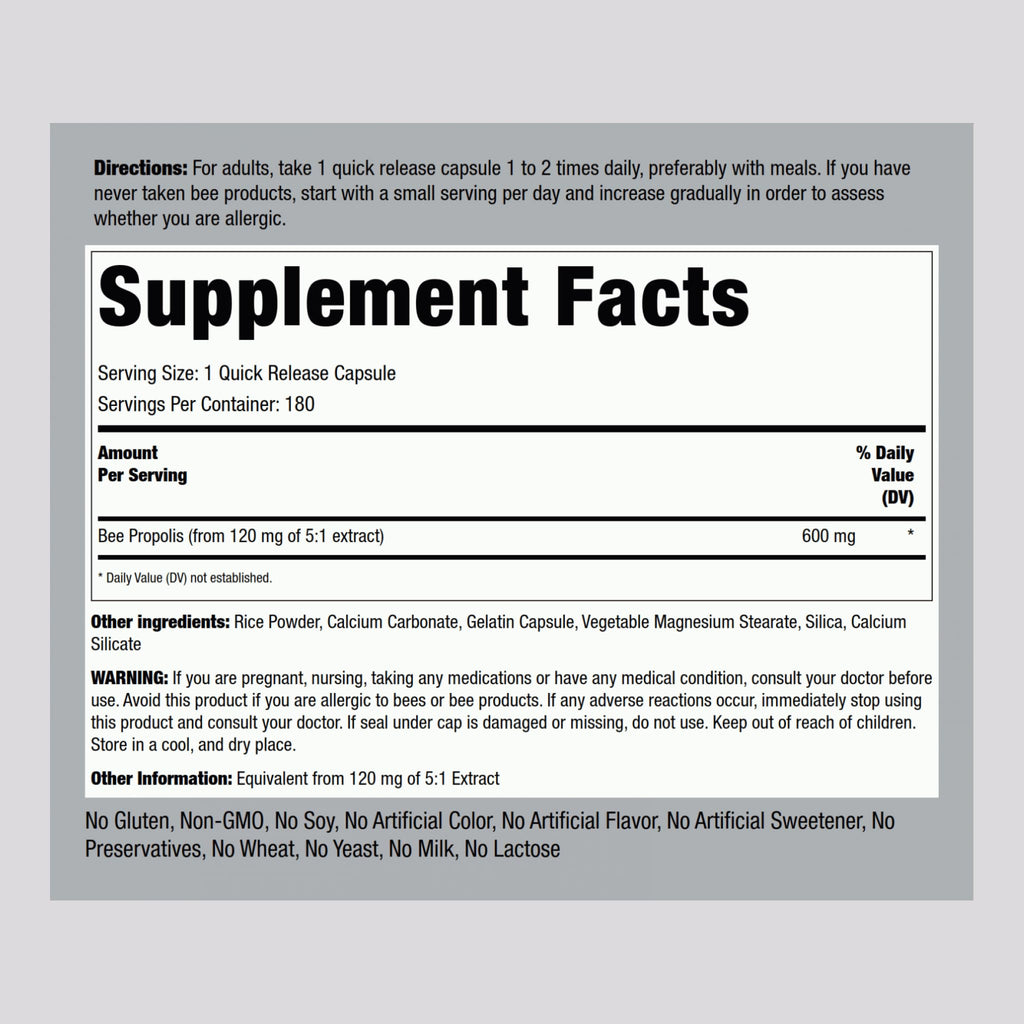 Gluten free health supplement capsules