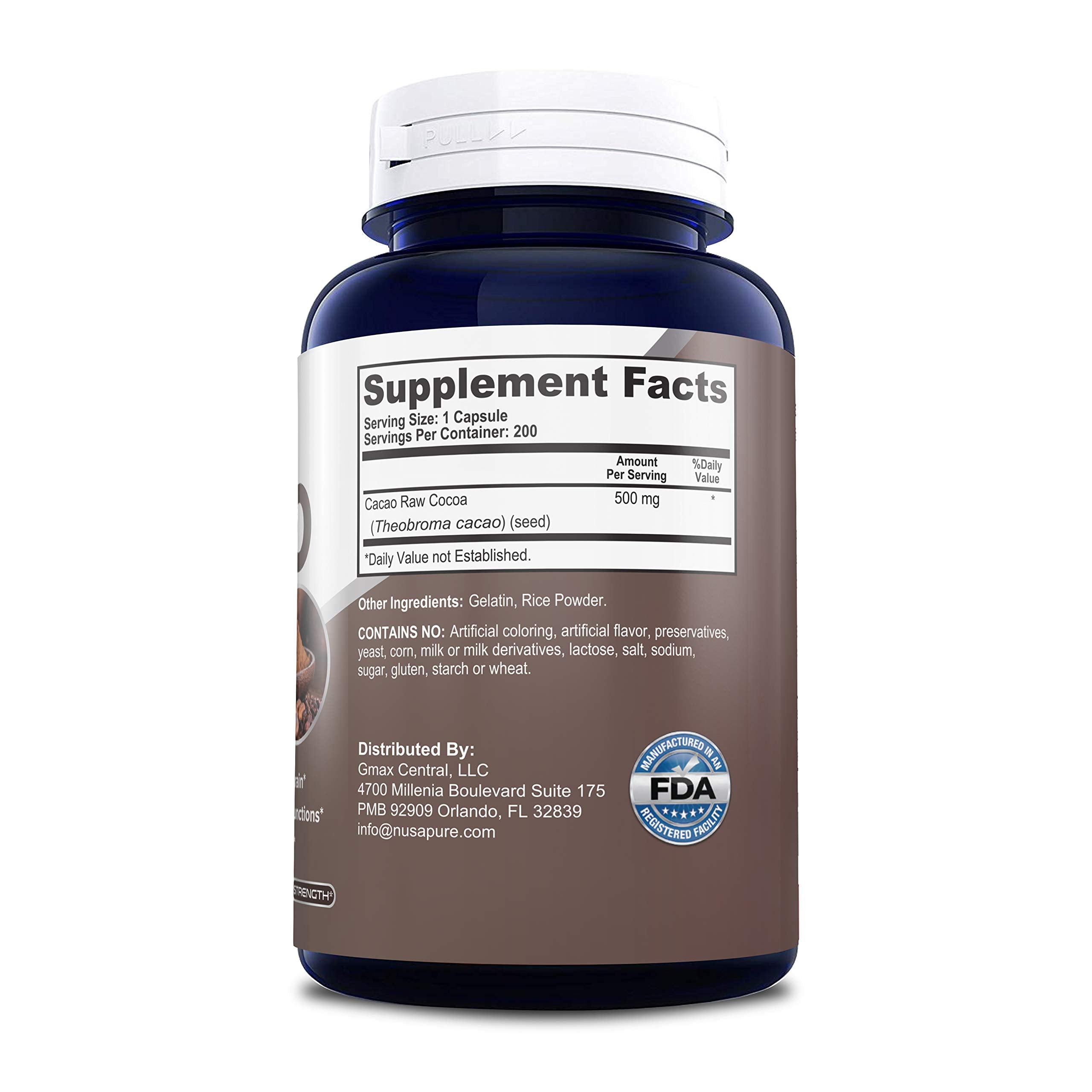 Gluten free health supplement capsules