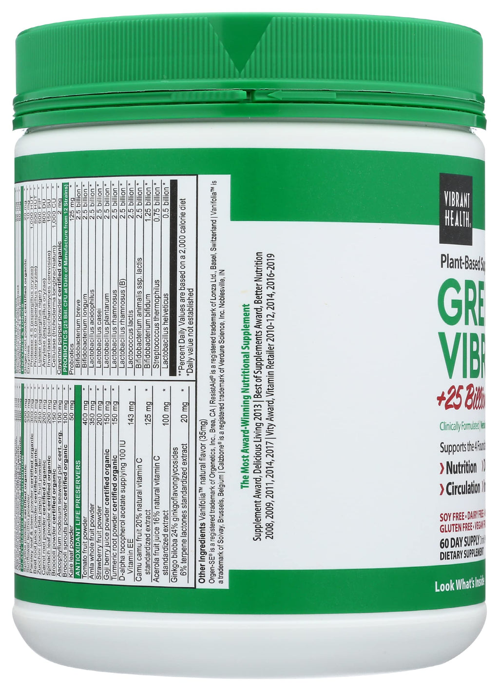 gluten-free health supplement powder
