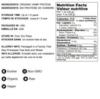 gluten-free hemp protein for healthy snacks