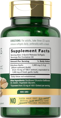 gluten-free herbal garlic capsules