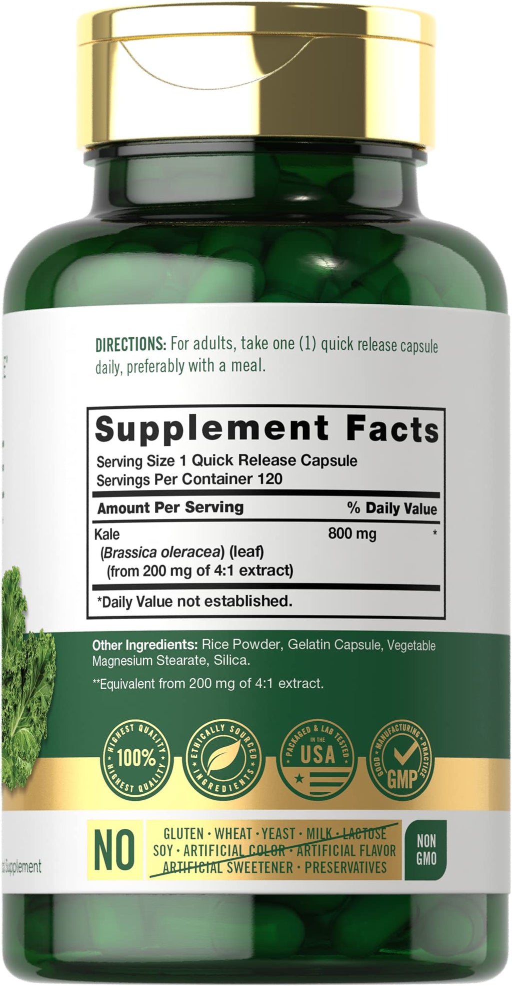 Gluten-free herbal leaf extract
