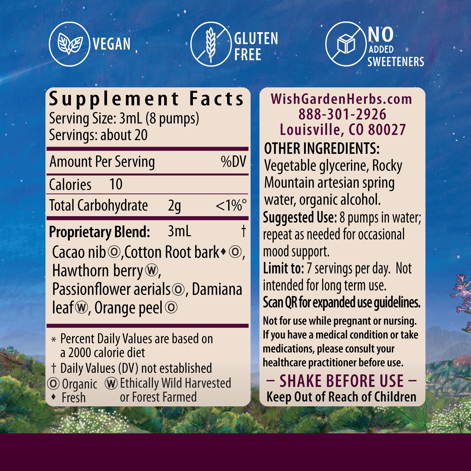 Gluten-free herbal mood support