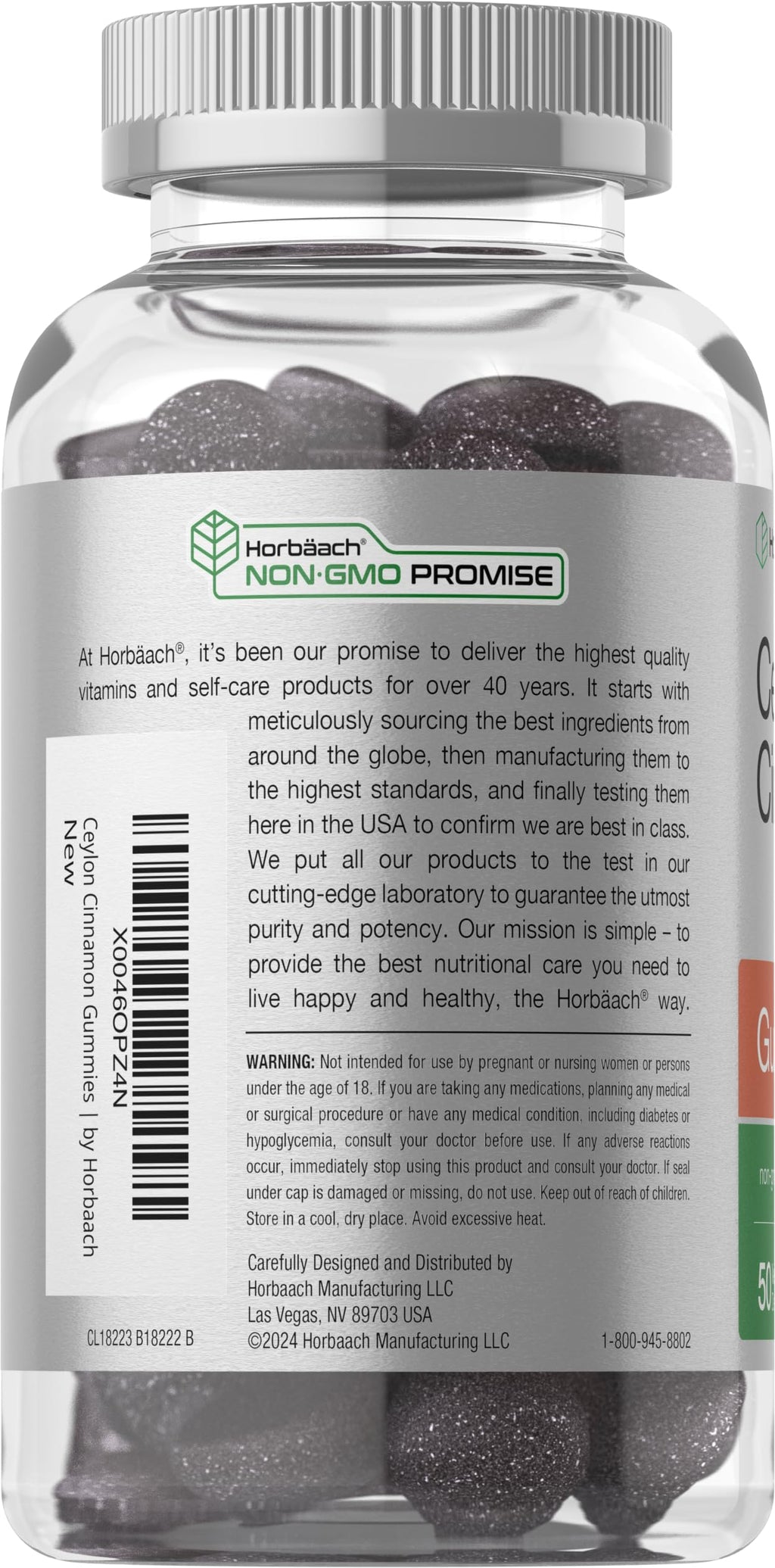 Gluten-free herbal supplement gummies