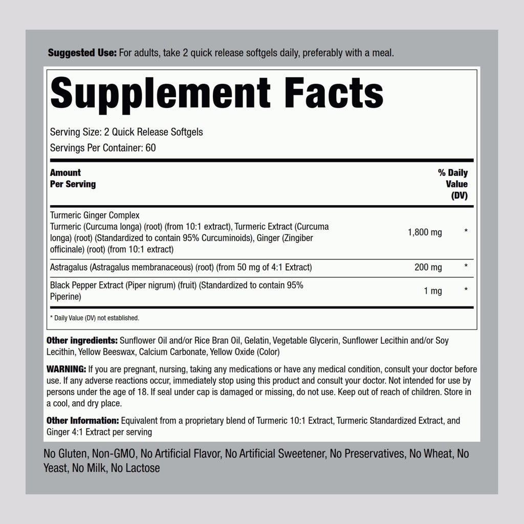 gluten free herbal turmeric complex