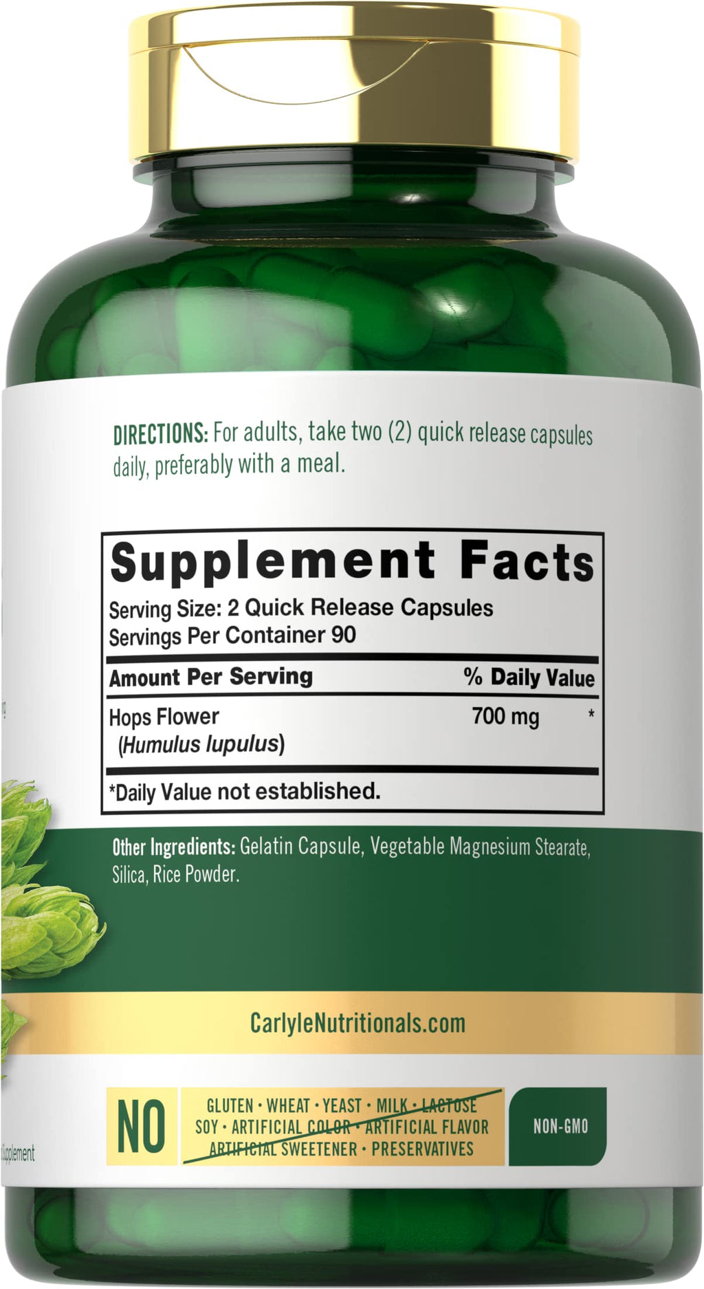 Gluten-free herbal vitamin capsules