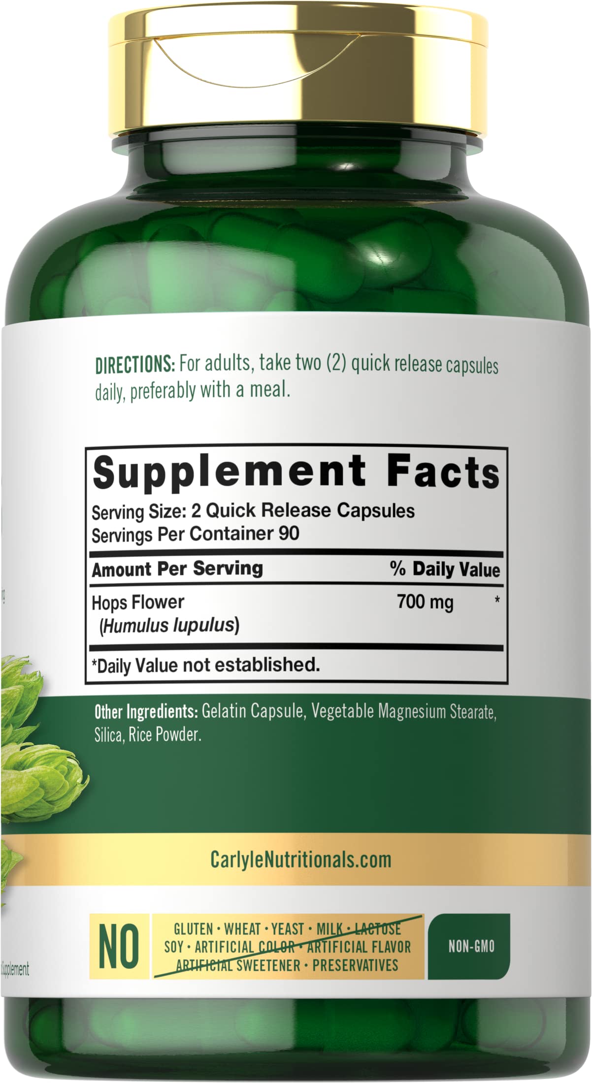 Gluten-free herbal vitamin capsules
