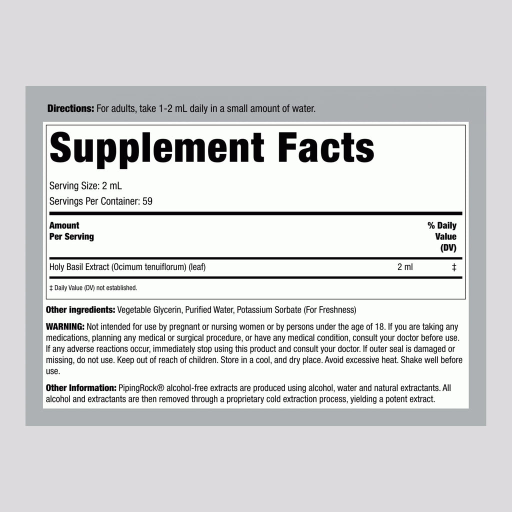 gluten-free holy basil supplement