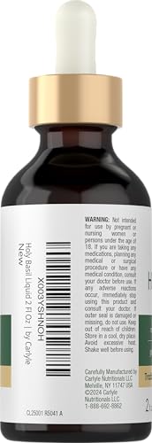 Gluten free holy basil tincture