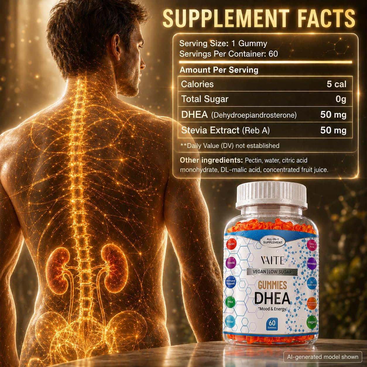 Gluten-free hormone support gummies