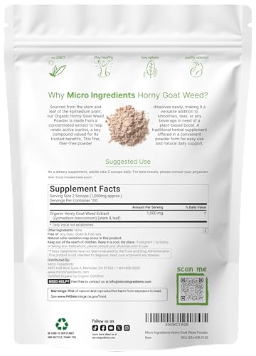 gluten-free horny goat weed powder