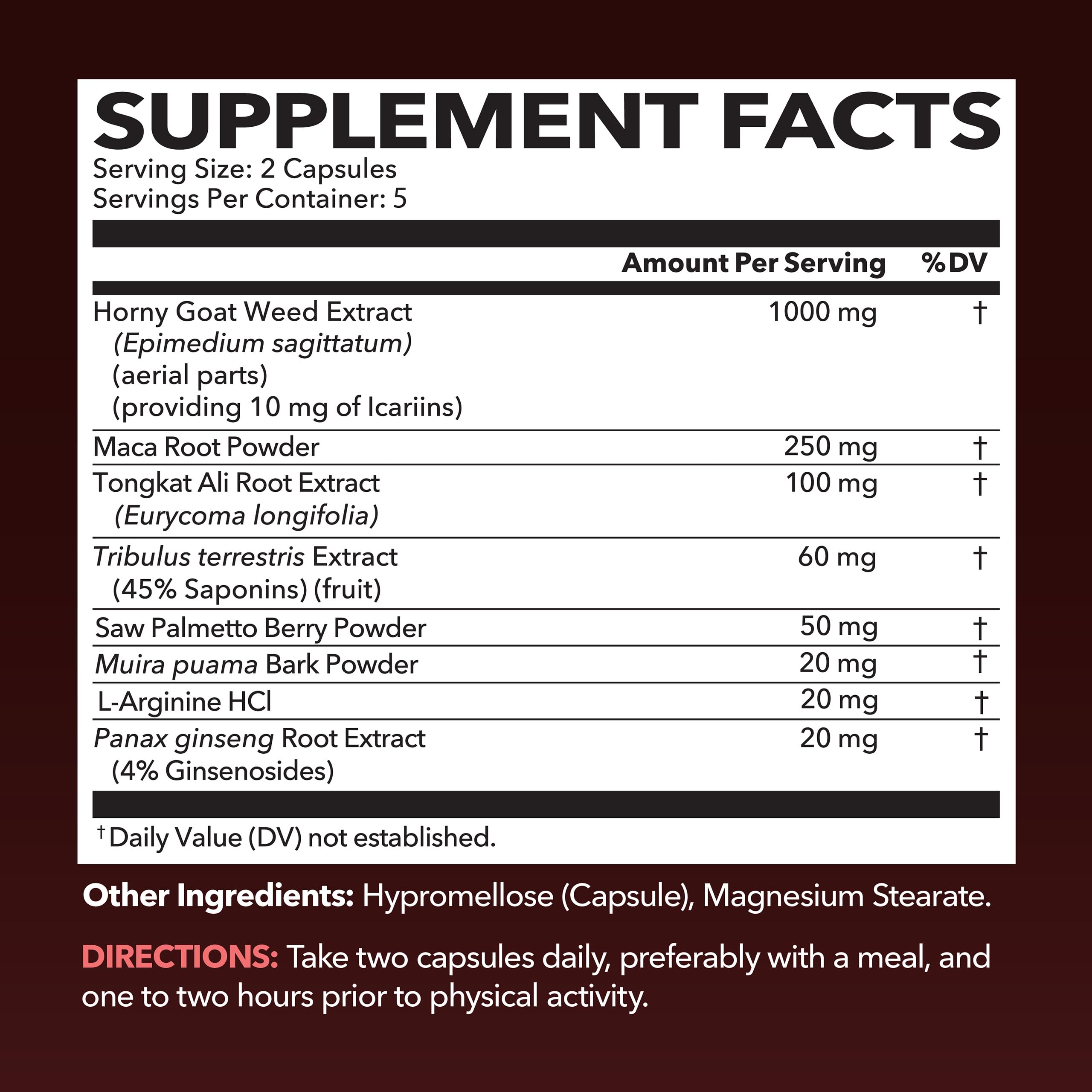 gluten-free horny goat weed with maca