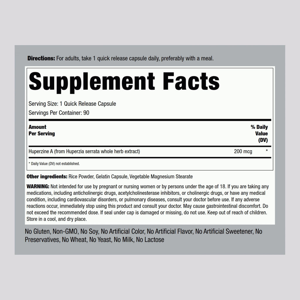 Gluten-free Huperzia Serrata extract
