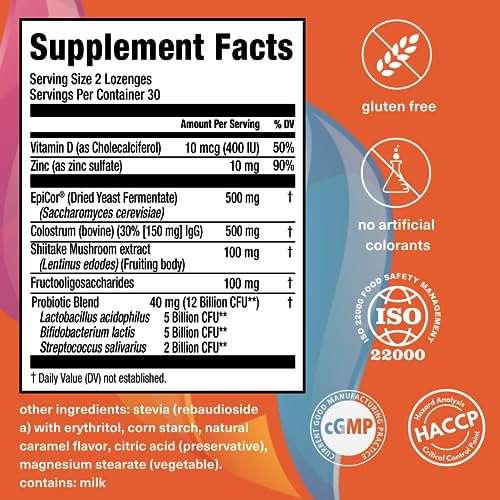 gluten free immune support lozenges