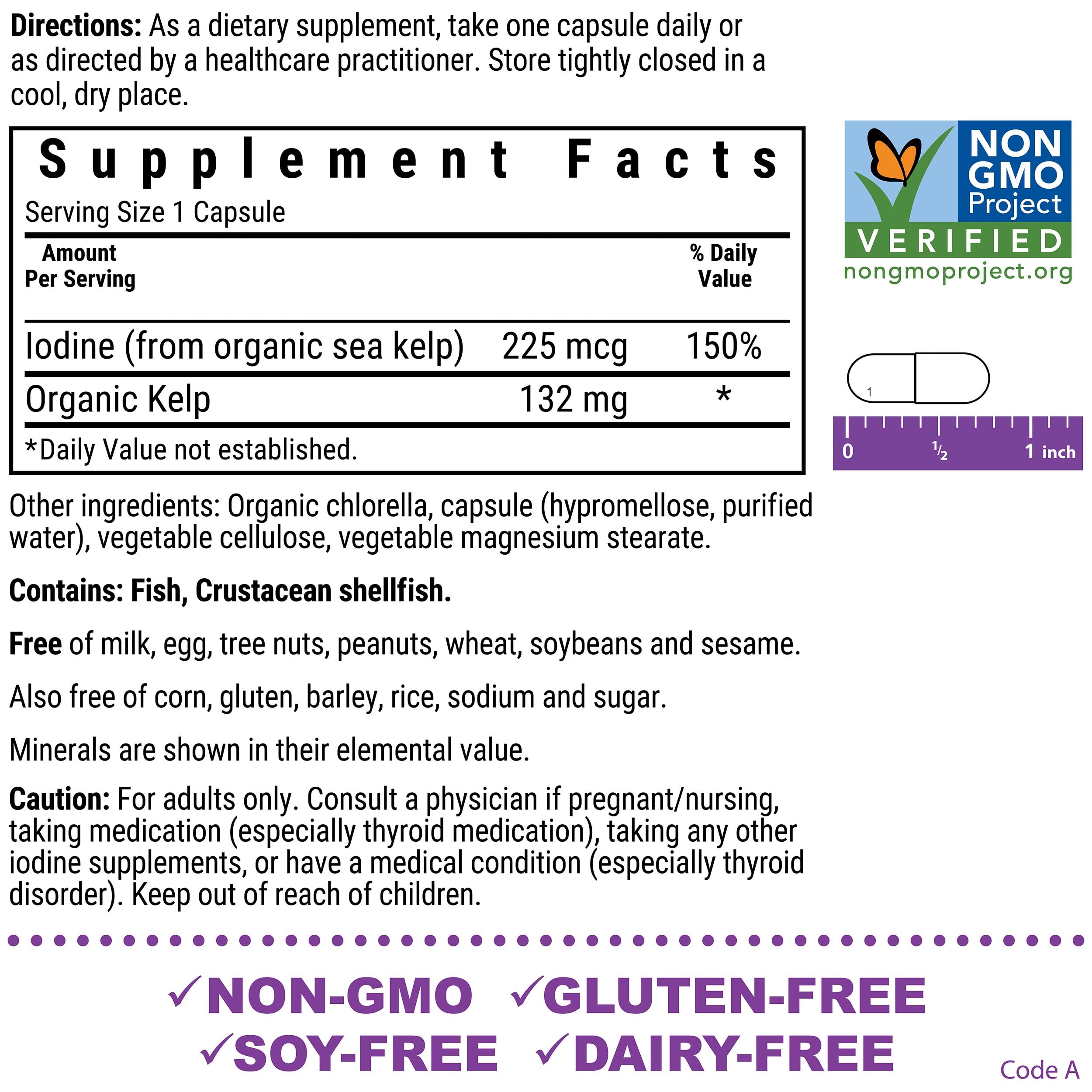gluten-free iodine capsules for health