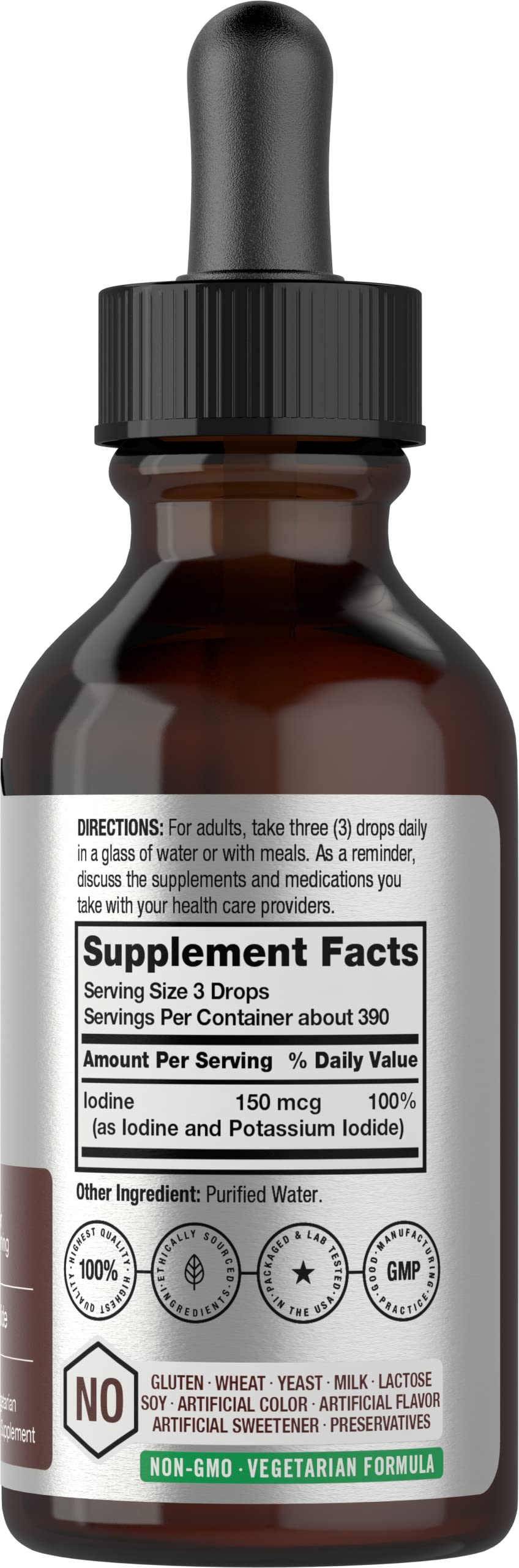 Gluten-free iodine tincture for wellness