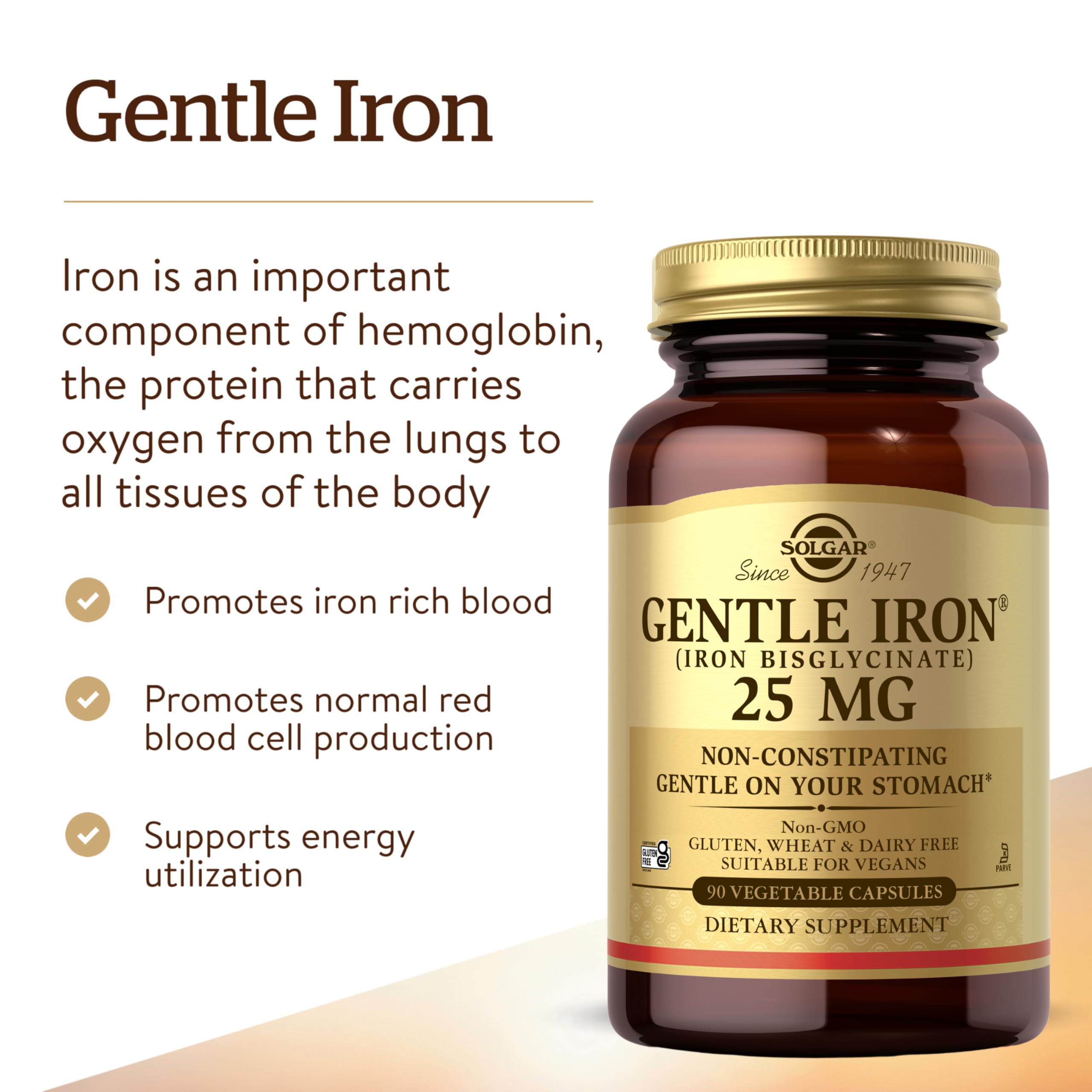 gluten-free iron capsules for health