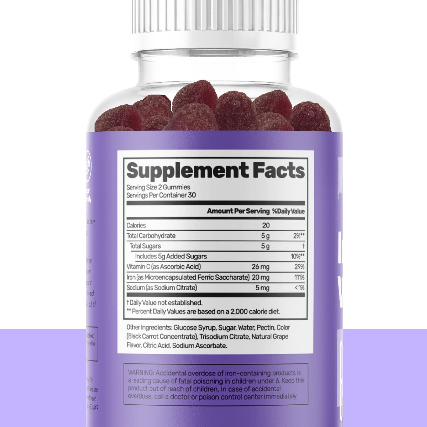 gluten-free iron gummies for anemia