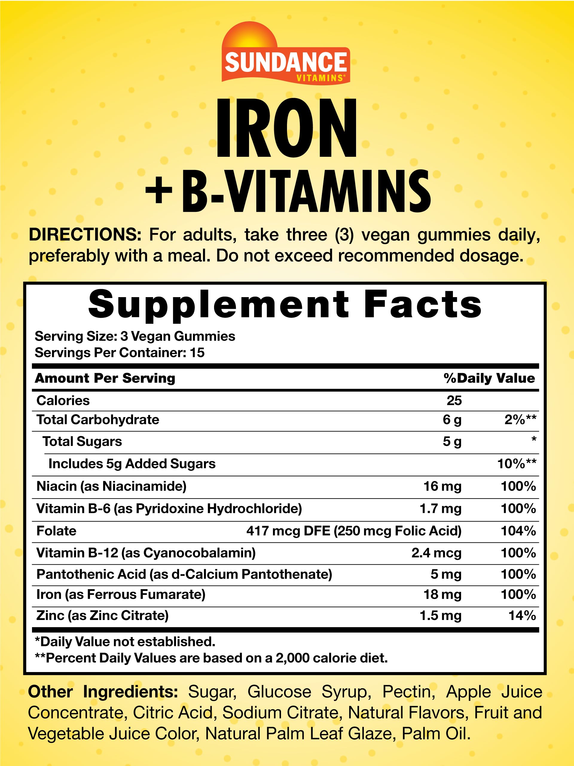 Gluten-free iron gummies for health