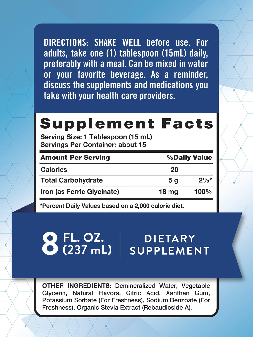 gluten free iron mineral drops