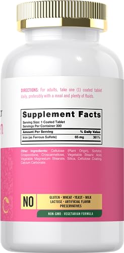 gluten-free iron tablets for women