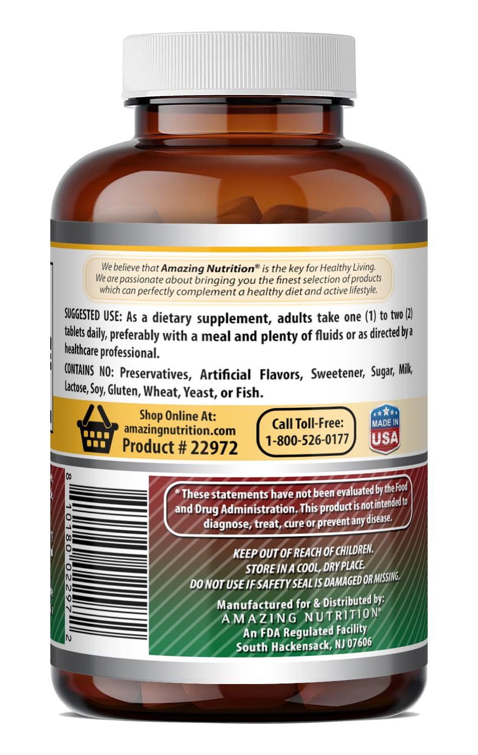 Gluten-free iron tablets made in Canada