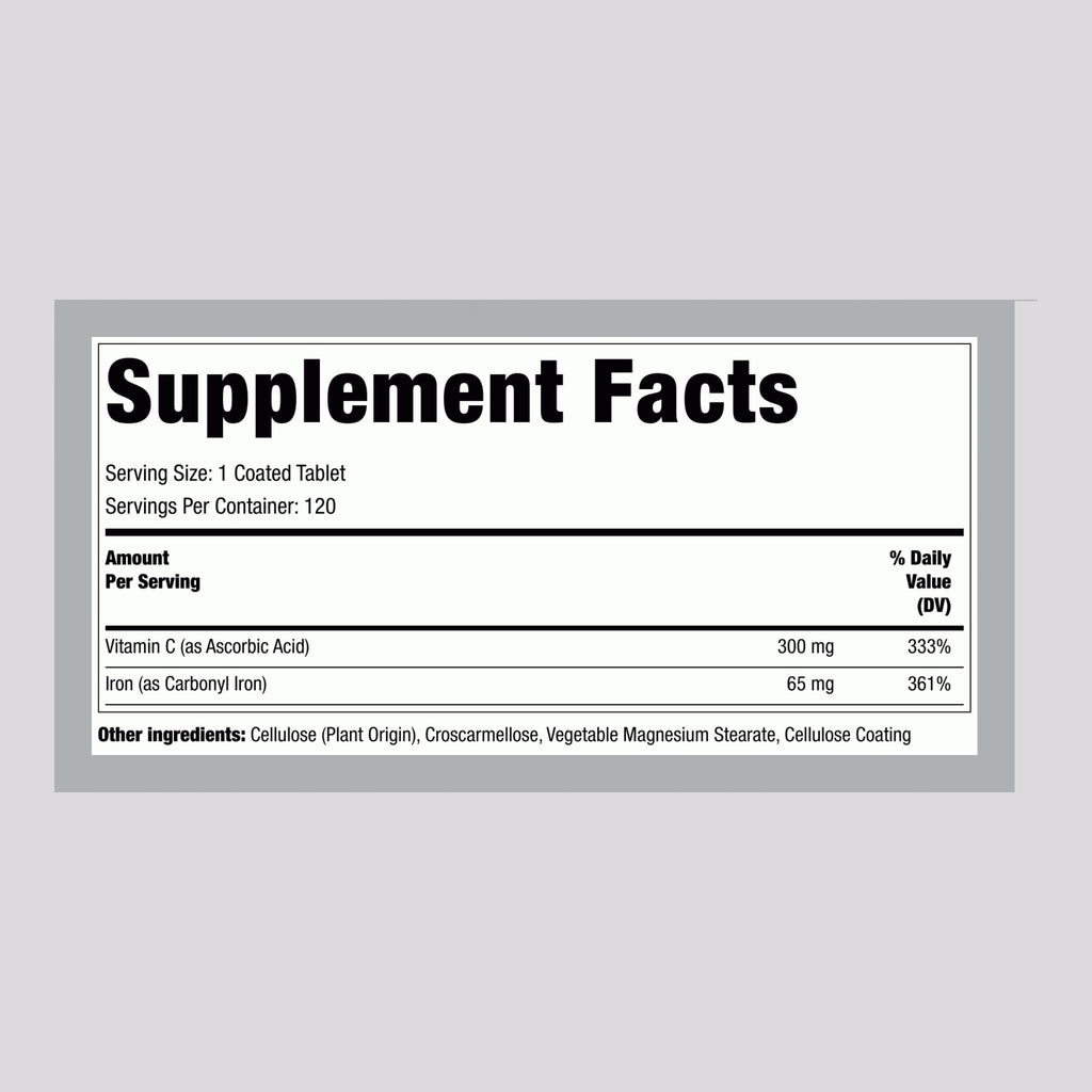 gluten-free iron with vitamin C