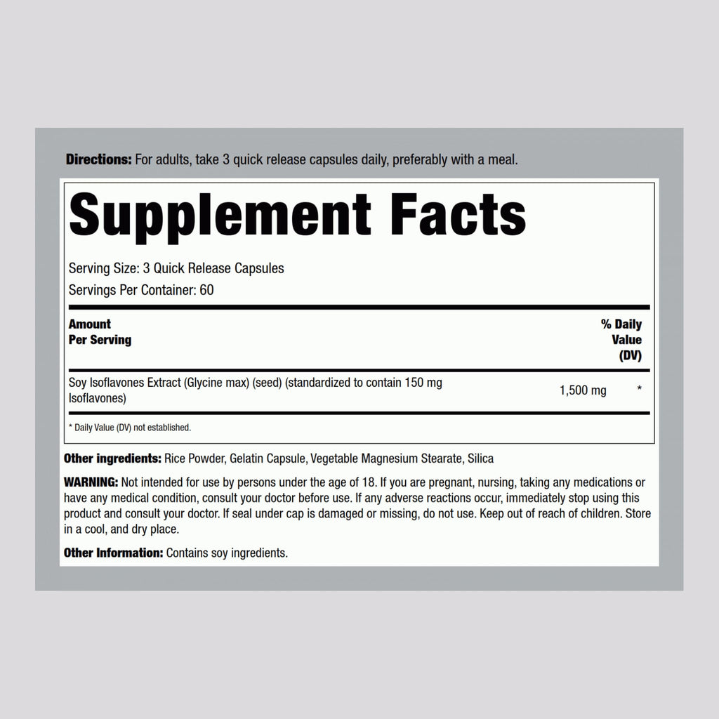gluten free isoflavones for health