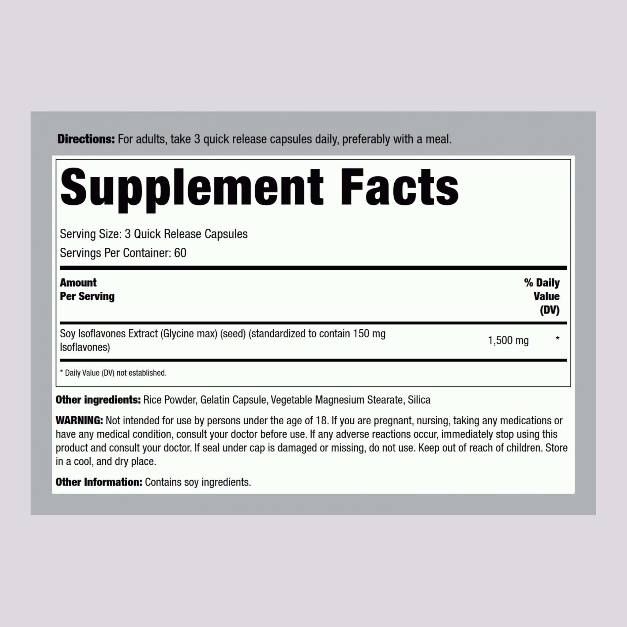 gluten free isoflavones for health