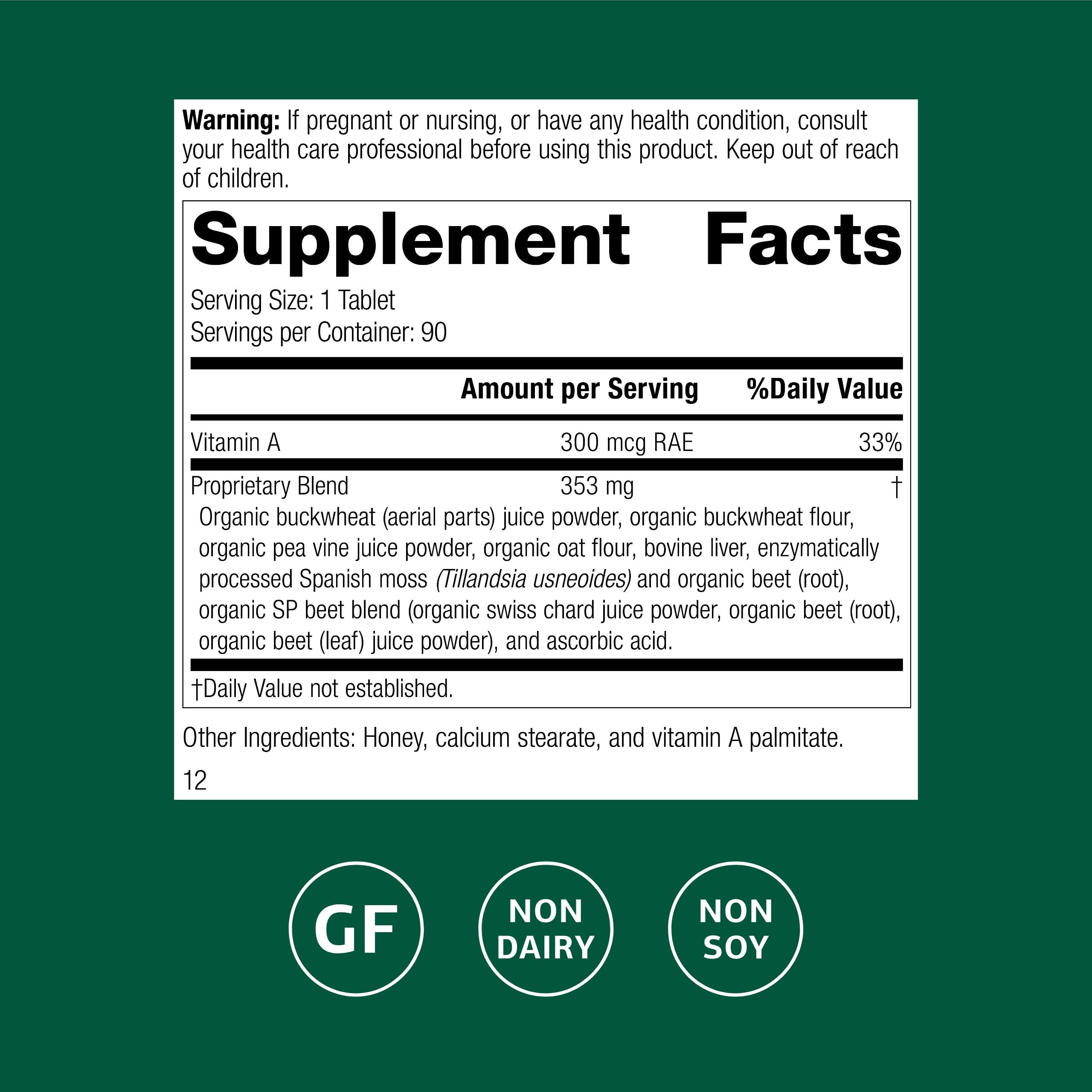 Gluten-free kidney health supplement