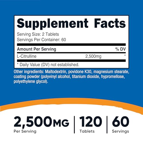 Gluten-free L-Citrulline tablets for health