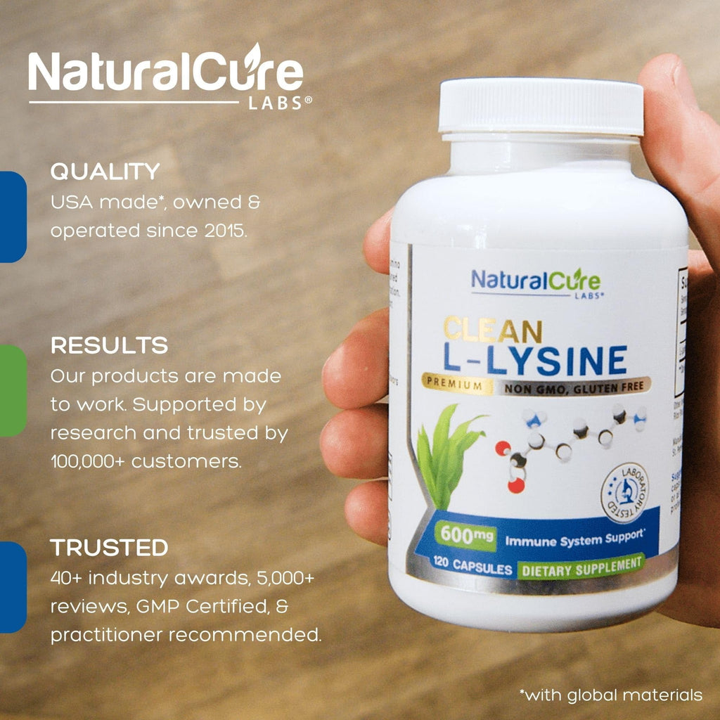 gluten free l-lysine 600mg capsules
