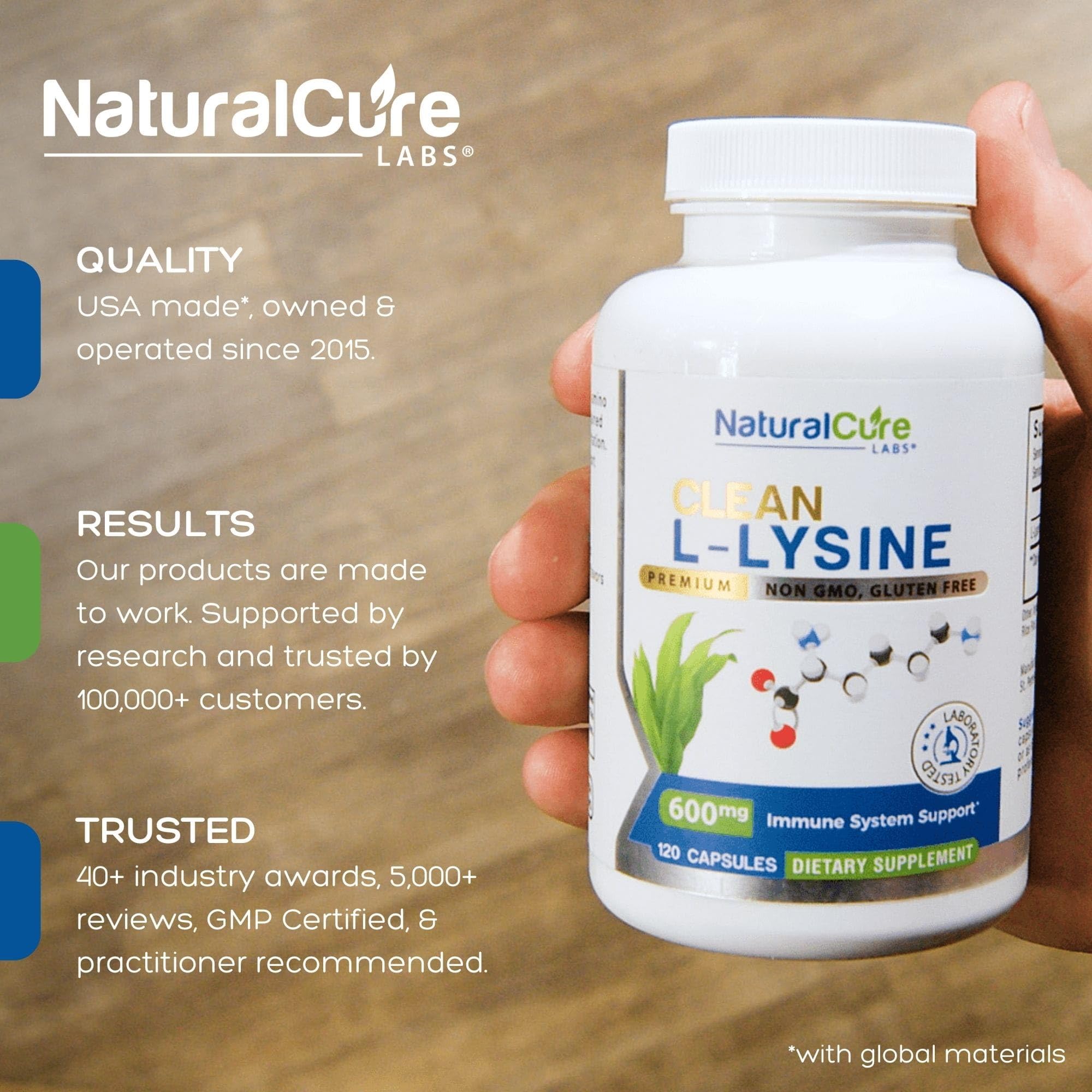 gluten free l-lysine 600mg capsules