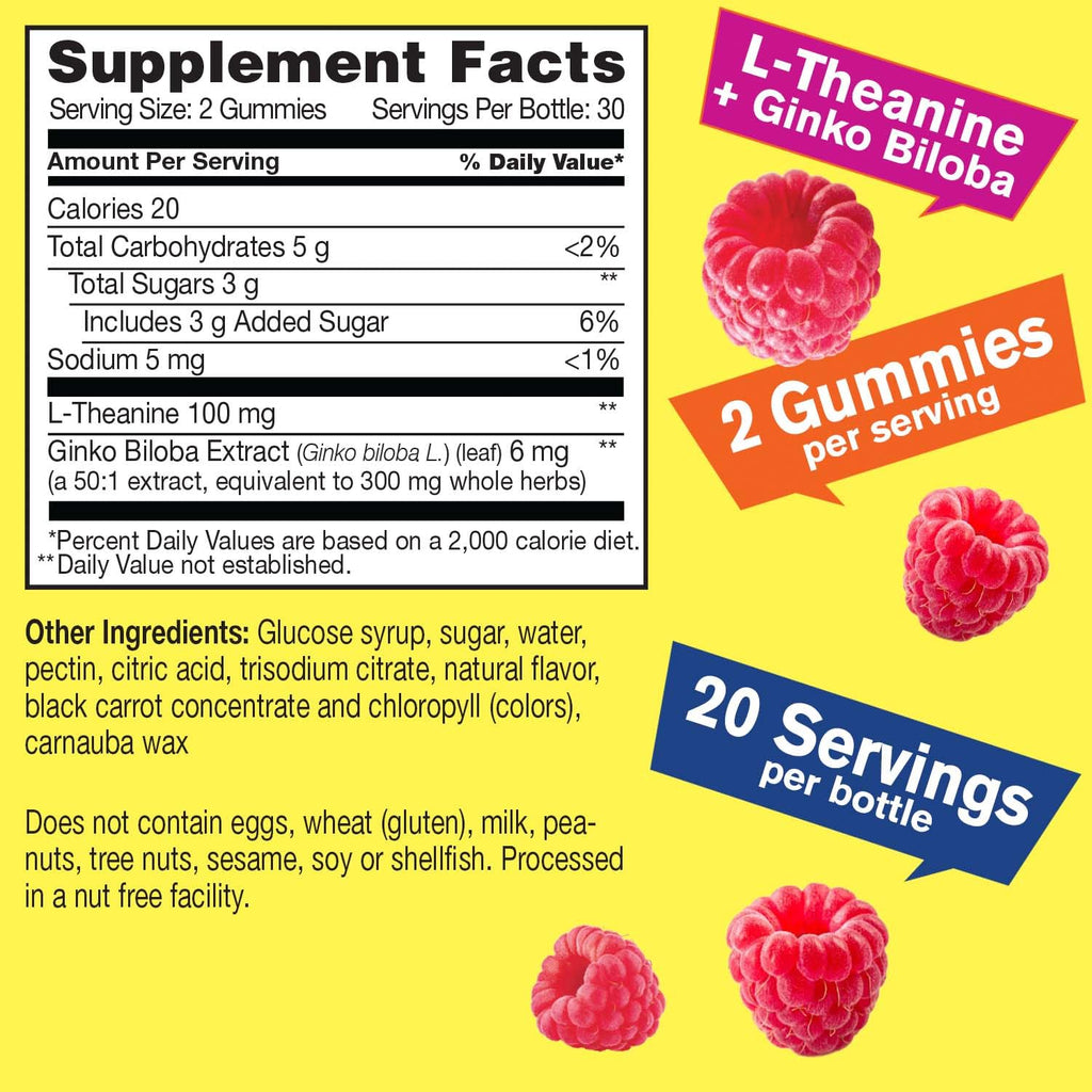 Gluten-free L-Theanine gummies