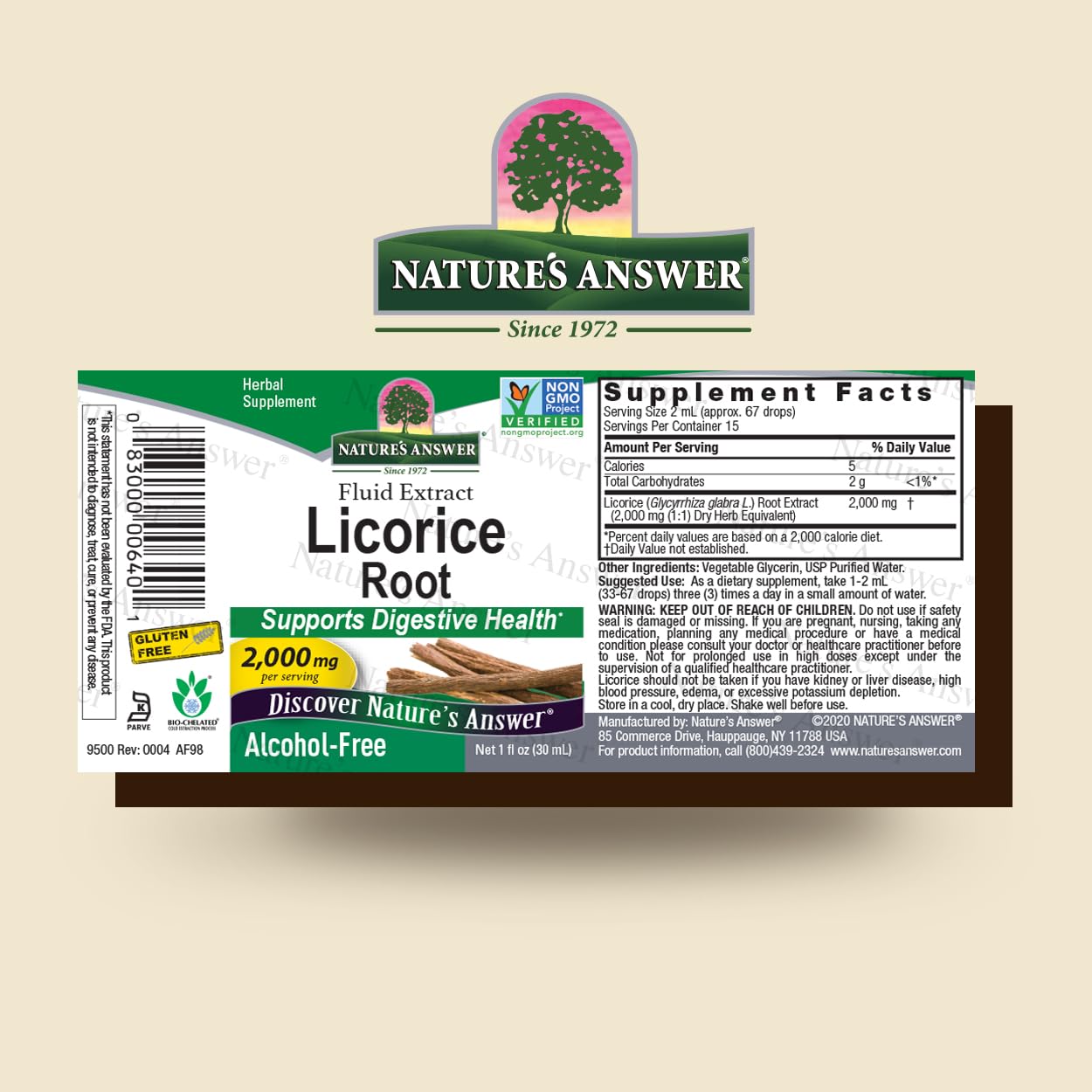 gluten-free licorice root extract