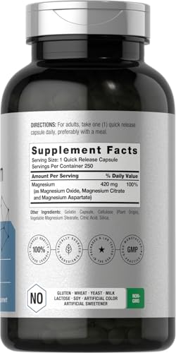 gluten-free magnesium capsules for energy