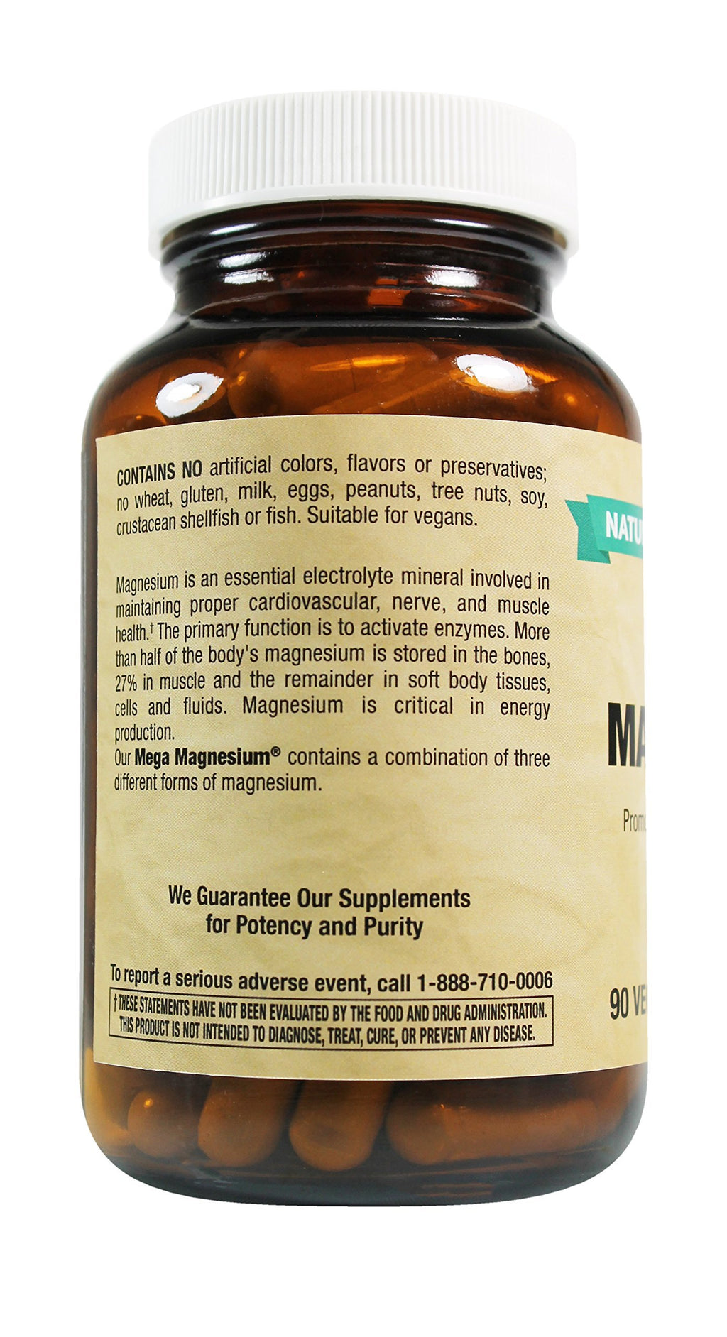 Gluten free magnesium capsules for wellness