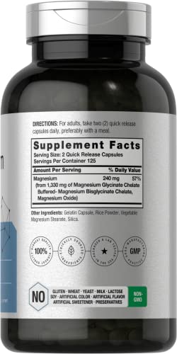 Gluten free magnesium capsules
