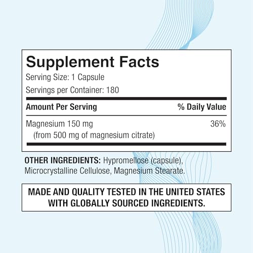 gluten-free magnesium citrate capsules