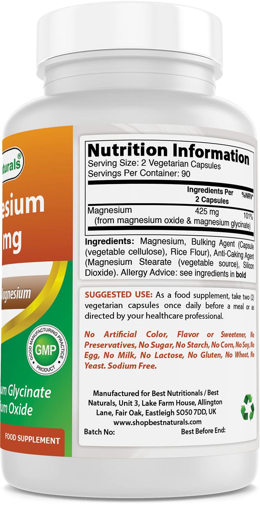 gluten-free magnesium for daily health