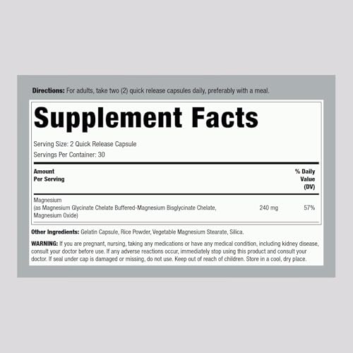 Gluten-free magnesium for dietary restrictions