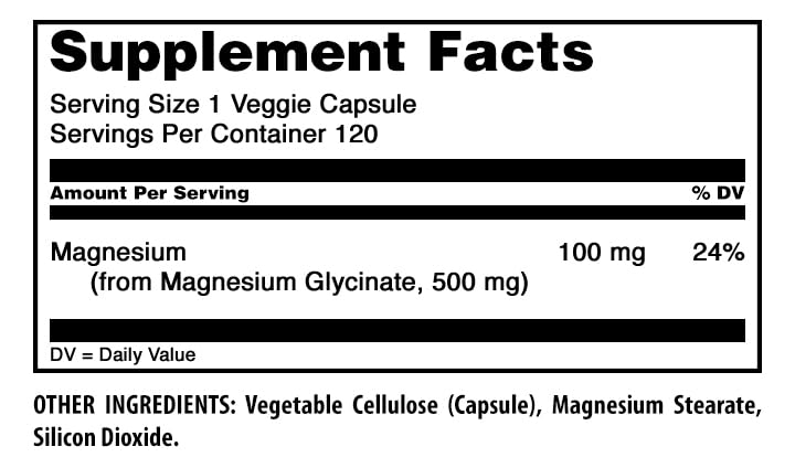 gluten-free magnesium glycinate benefits