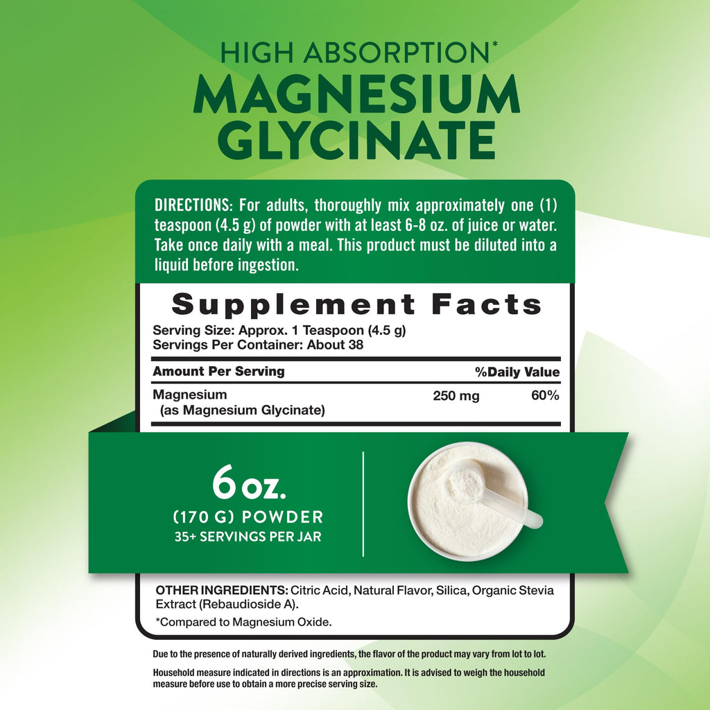 gluten free magnesium glycinate benefits