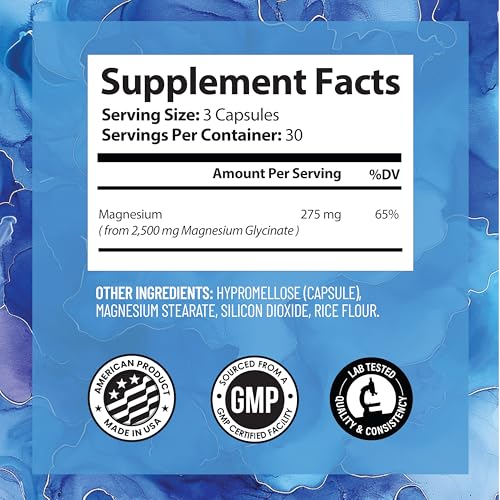 gluten-free magnesium glycinate capsules