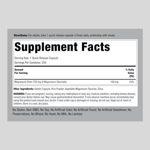 gluten free magnesium glycinate option
