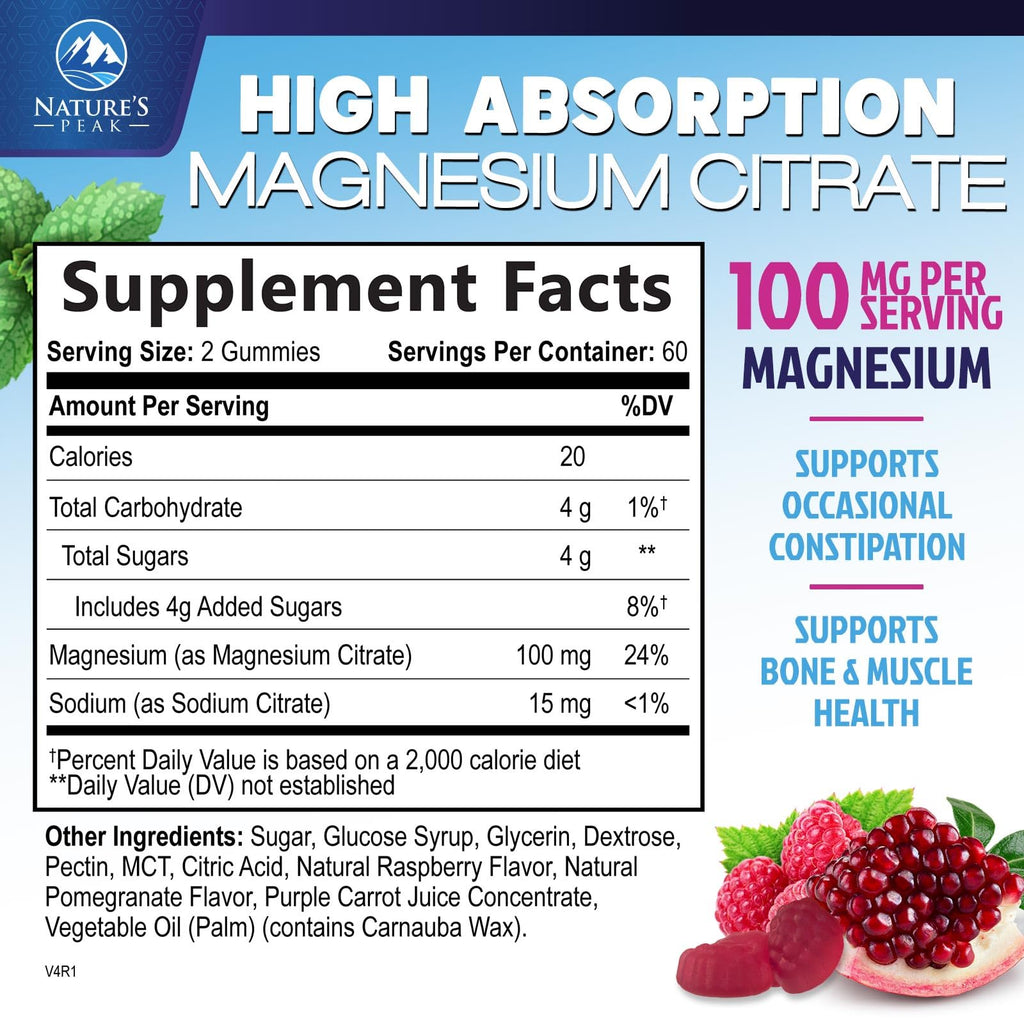 gluten-free magnesium gummies for nerve function