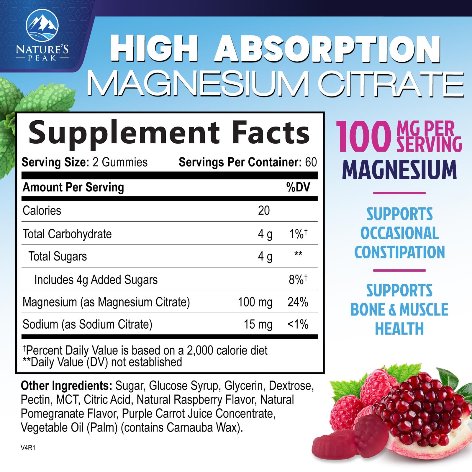 gluten-free magnesium gummies for nerve function