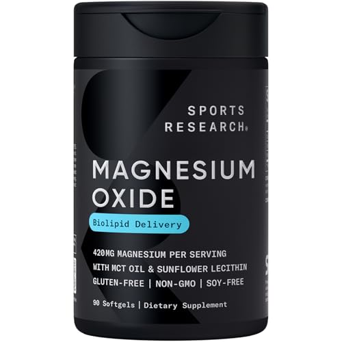 gluten-free magnesium oxide softgels